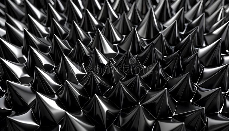 Ferrofluid Spikes Texture stock illustration. Illustration of circle ...