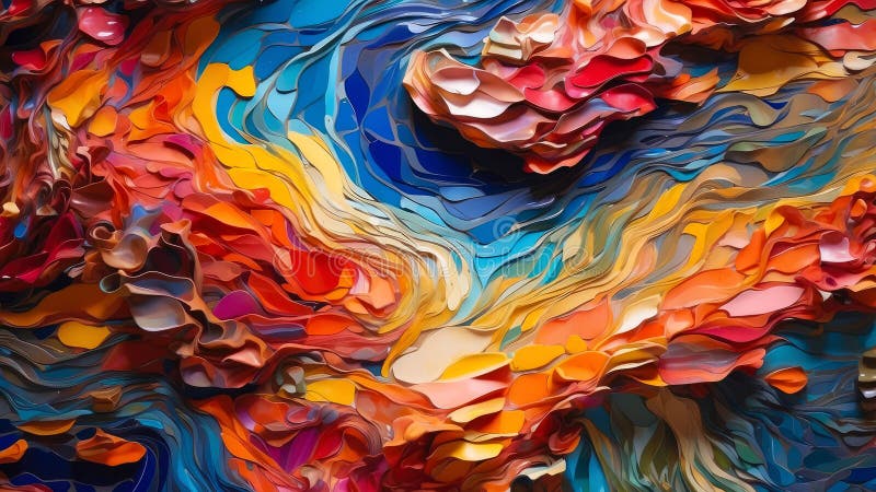 Abstract Background Texture of a Mosaic Made of Irregular Geometric ...