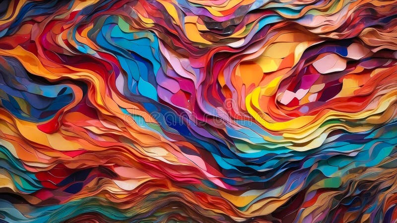 Abstract Background Texture of a Mosaic Made of Irregular Geometric ...