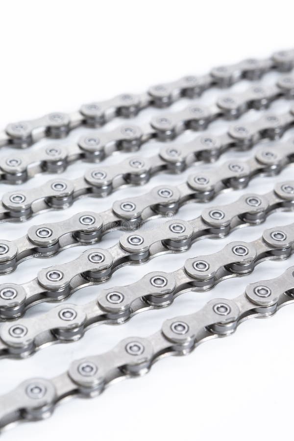 Abstract Background Texture of New Oiled Roller Bicycle Chain Taken ...