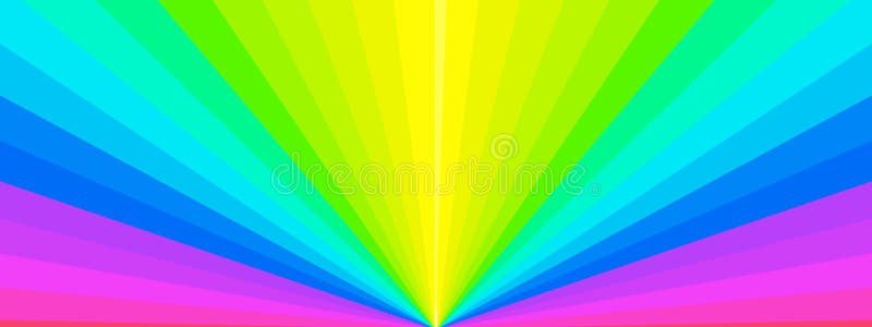 Abstract Background Texture with Rainbow Rays Fractal Sunburs Vector ...