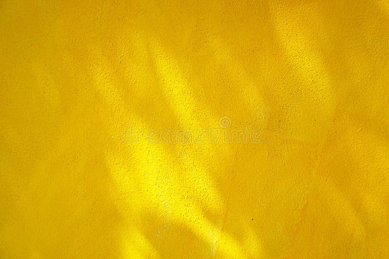 Yellow Wall with Shadow Leaves. Stock Photo - Image of blurred, leaves ...