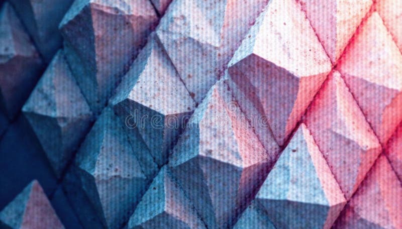 Abstract Background with Textured White Shapes in Triangle and Diamond ...