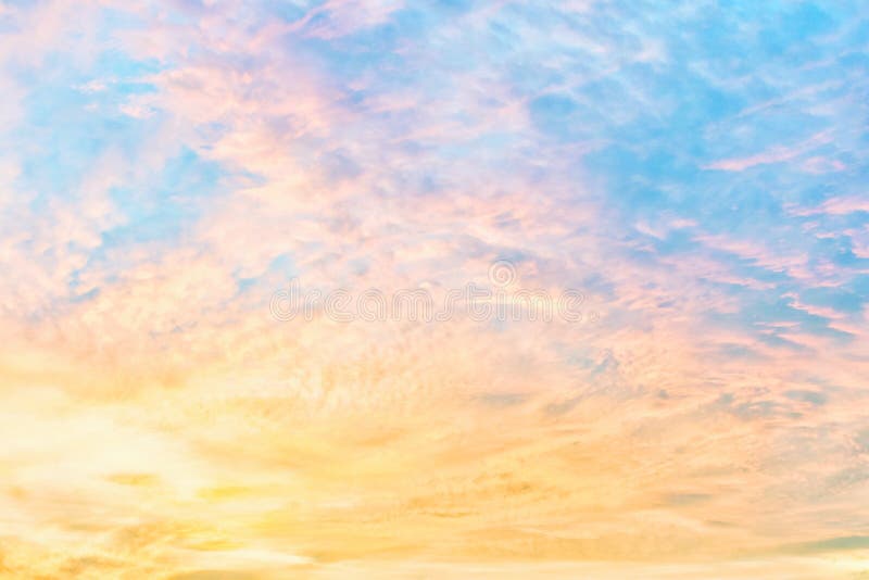 Abstract Background Textures of Atmosphere with Pastel Sky and Clound ...