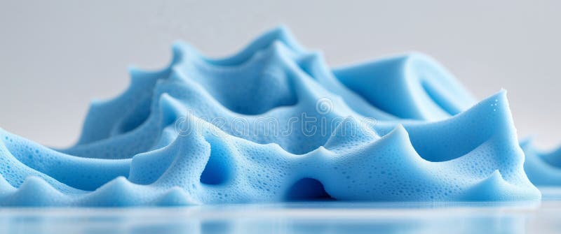 Abstract Background with Thick Blue Foam Texture for Creative Design ...