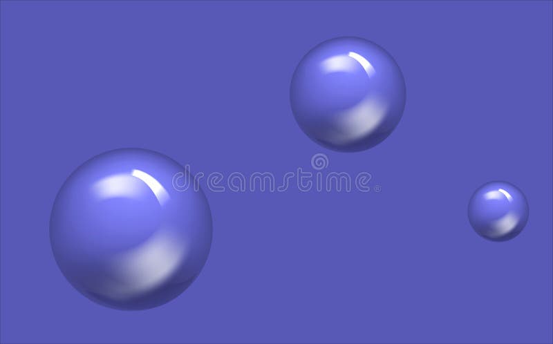 Abstract Background with Three Big and Small Balls in Purple. Copy ...