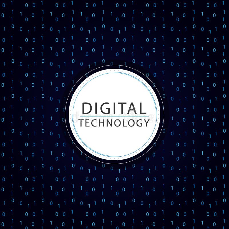 Abstract Technology Circle, Black Circles on a White Background. Stock ...