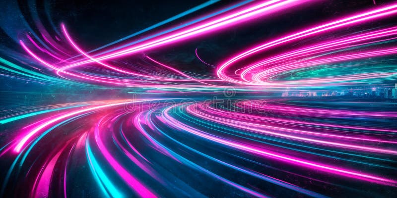 Abstract Background of Traffic Lights on a Highway Stock Image - Image ...