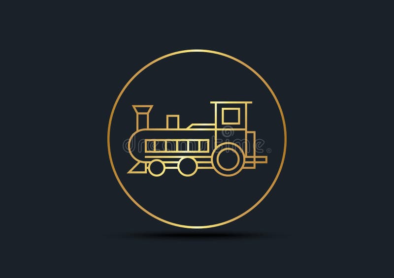 Abstract Background of Train,Gold Color,vector Illustrations Stock ...