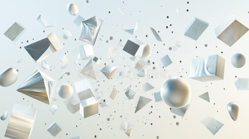 Abstract Background Transparent Data Streams and Geometric Shapes Stock ...