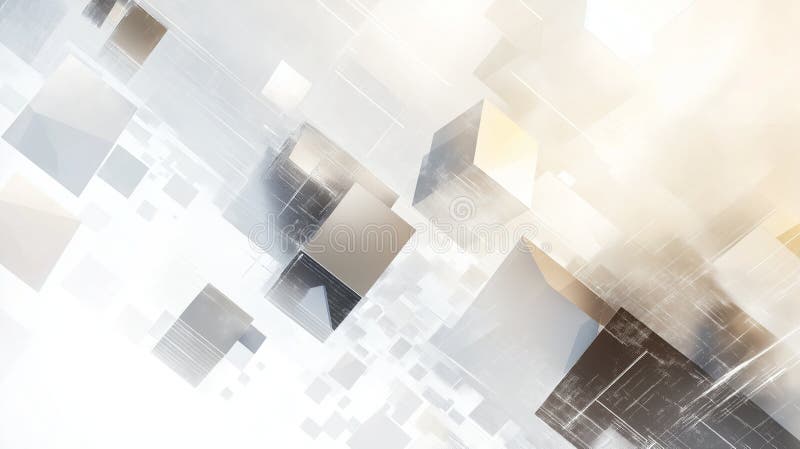 Abstract Background Transparent Data Streams and Geometric Shapes Stock ...