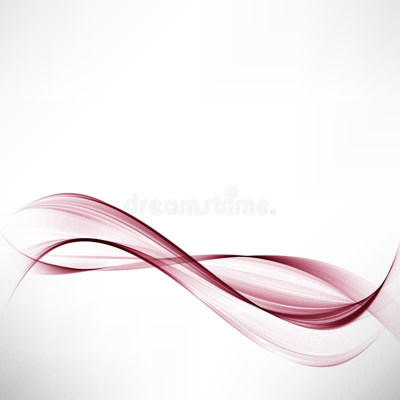 Abstract Background with Transparent Red Lines in the Waveform of Smoke ...