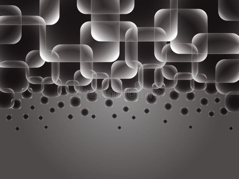 Abstract Background with Transparent Squares Stock Vector ...