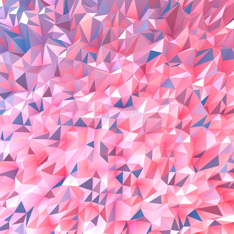 Abstract Background of Triangles Bright Pink Texture Stock Illustration ...