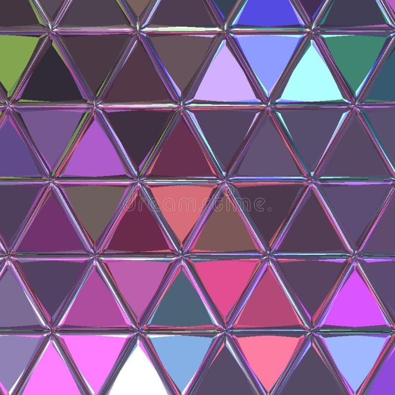 Abstract Background of Triangles, Geometric Multi-colored Shapes Stock ...