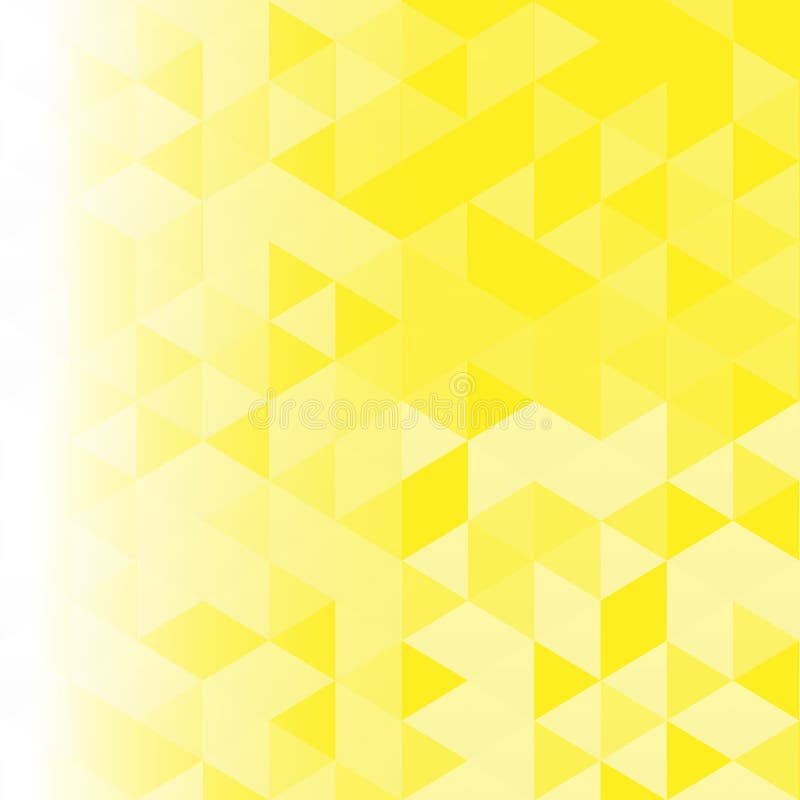 Abstract Background of Triangles, Yellow Shade. Vector Design Stock ...