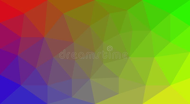 Abstract Background - Triangular Abstract Background with Rainbow Color ...