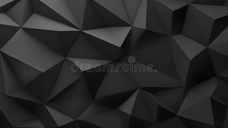 Abstract Background of Triangular Patterns in Anthracite Colors. Low ...