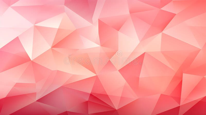 Abstract Background of Triangular Patterns in Blush Colors. Low Poly ...