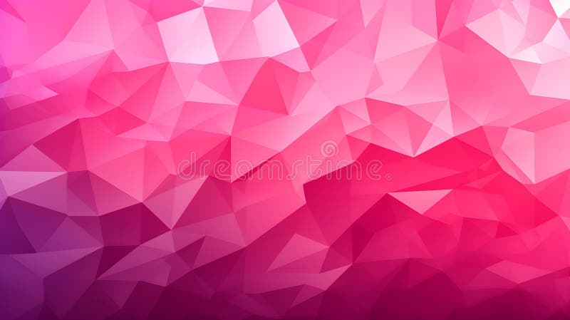 Abstract Background of Triangular Patterns in Fuchsia Colors. Low Poly ...