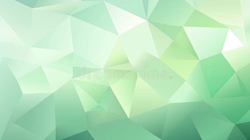 Abstract Background of Triangular Patterns in Light Green Colors. Low Poly Wallpaper Stock ...