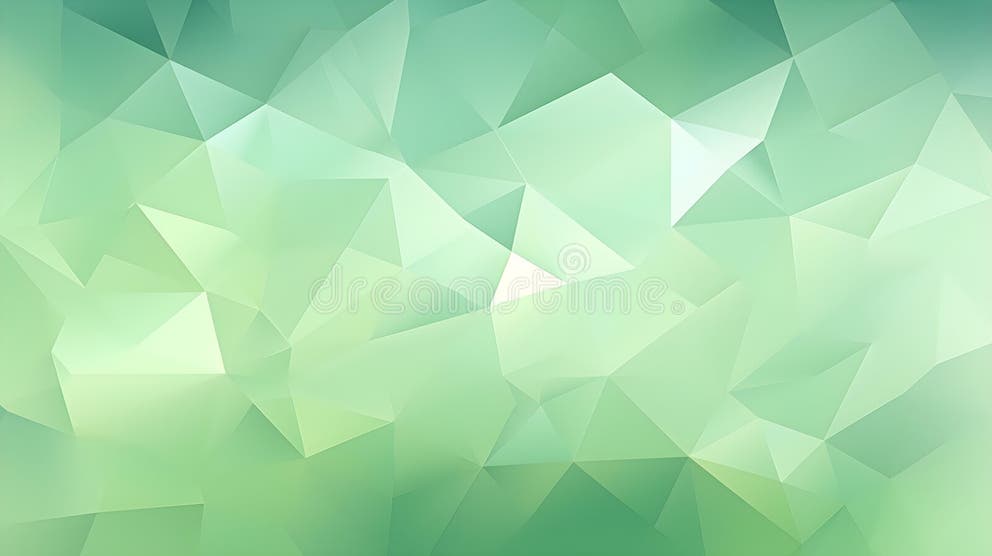 Abstract Background of Triangular Patterns in Light Green Colors. Low Poly Wallpaper Stock ...