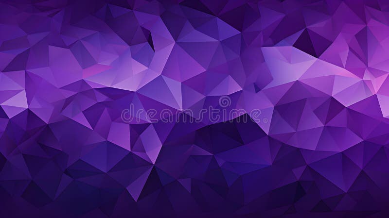 Abstract Background of Triangular Patterns in Purple Colors. Low Poly ...