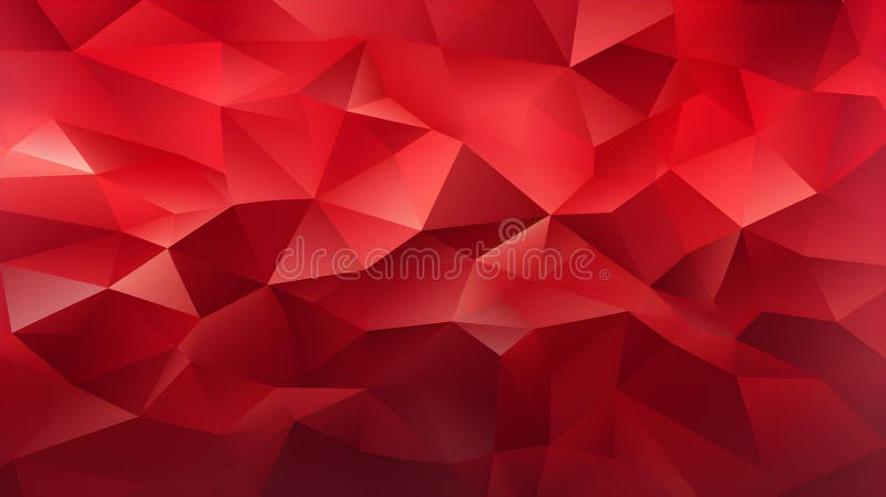 Abstract Background of Triangular Patterns in Ruby Colors. Low Poly ...