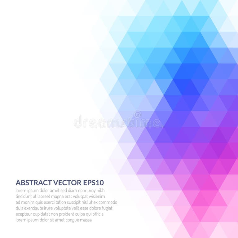 Abstract Background with a Triangular Texture. Delicate and Bright ...