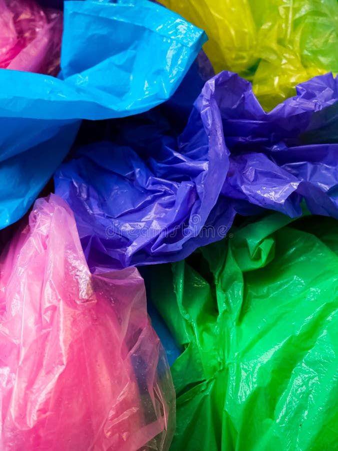Abstract Background from Used Plastic Bags Stock Image - Image of ...