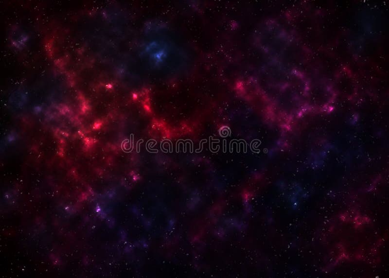 Abstract Background Using a Space or Nebula Theme Stock Illustration ...