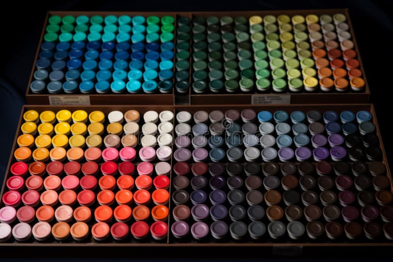 Abstract Background of Various Colors Palette. Generative AI Stock Illustration - Illustration ...