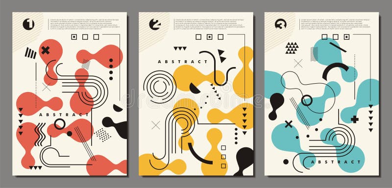 Set of geometric shapes stock vector. Illustration of curve - 48590231