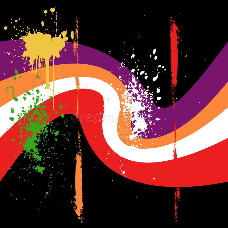 Paintball Concept Vector Illustration with Colors Stock Vector ...