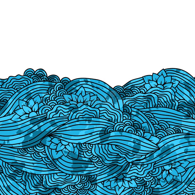 Abstract Background. Vector Doodle Card Template. Stock Vector ...