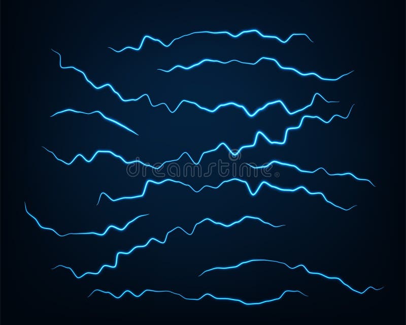 Abstract Background Vector Electric Light. Spark Flash Effect. Bright ...