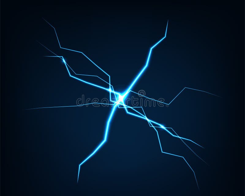 Abstract Background Vector Electric Light. Spark Flash Effect. Bright ...