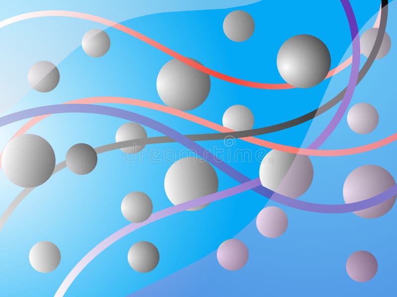 Abstract Background Graphic Vector Illustration with Bubble String and ...