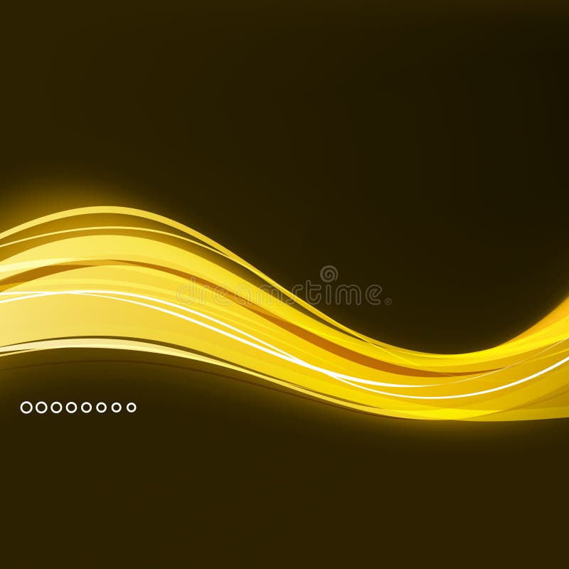 Black Background Gold Wave Header Design Texture Stock Illustrations ...
