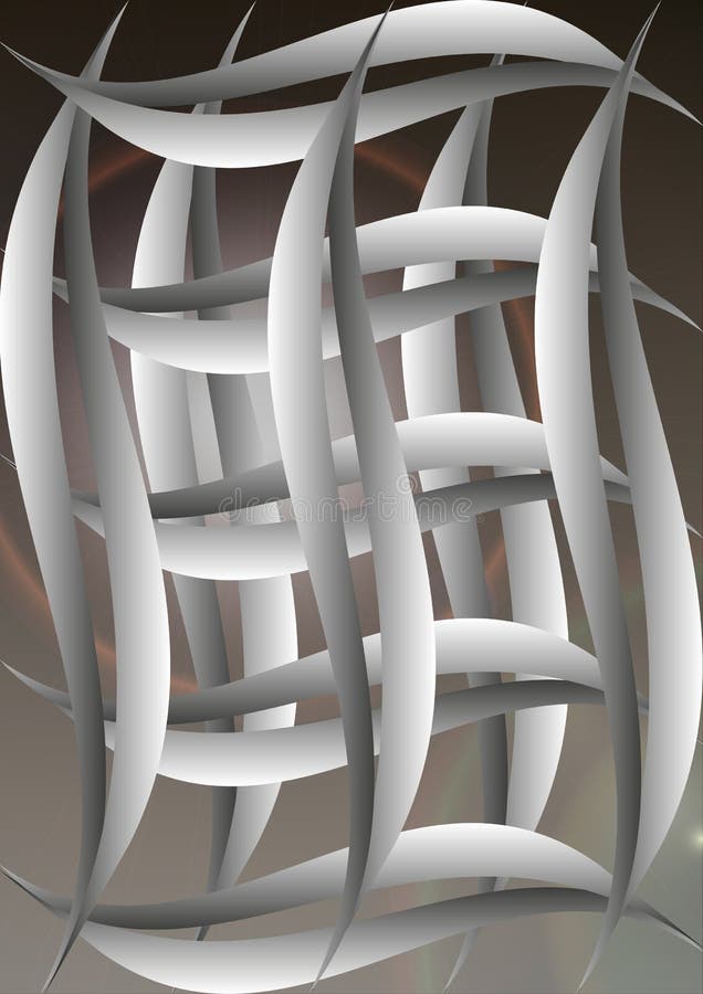 Abstract Background Vector Lines and Balls Stock Vector - Illustration ...