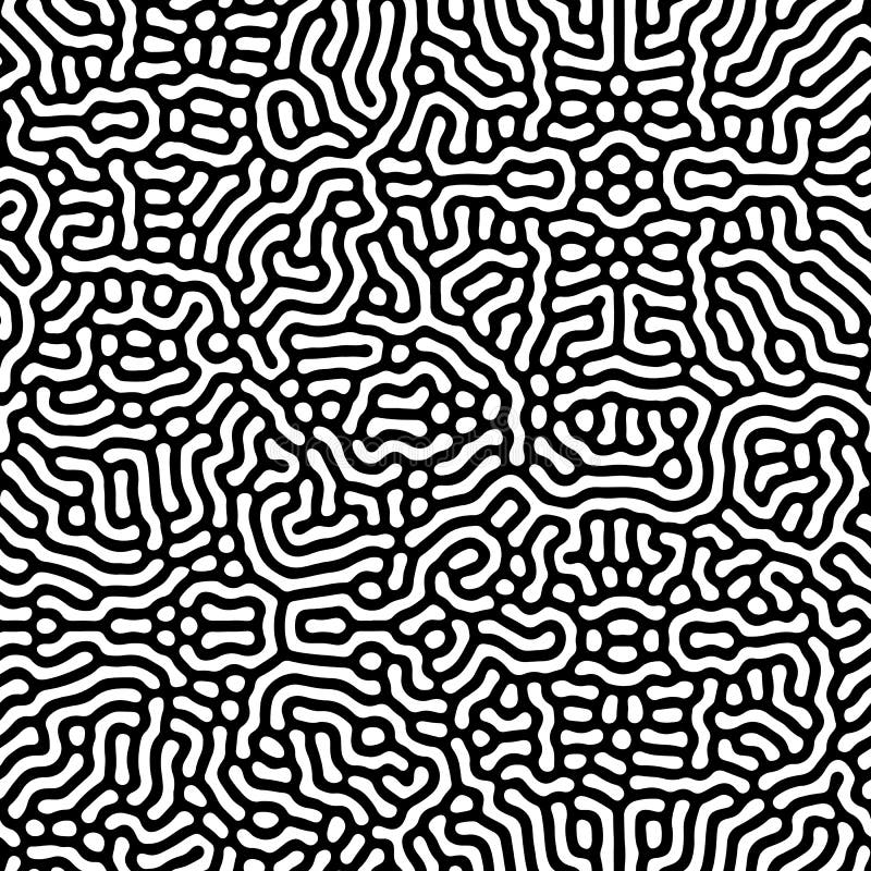 Abstract Background of Vector Organic Irregular Lines Maze Pattern ...
