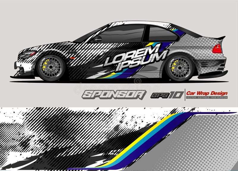 Abstract Background Vector for Racing Car Wrap Design and Vehicle ...