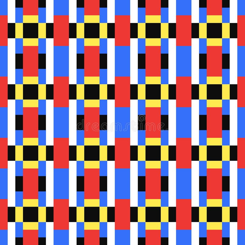 Abstract Background Vector Seamless Pattern. Primary Colors Polygons ...