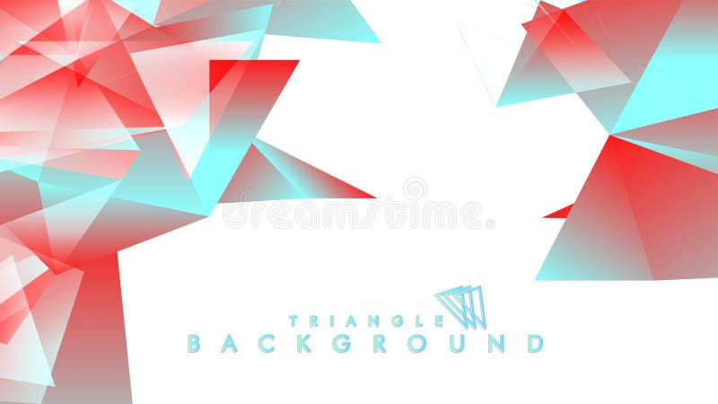 Abstract Background Vector Triangle Pattern with Red and Blue Gradient ...