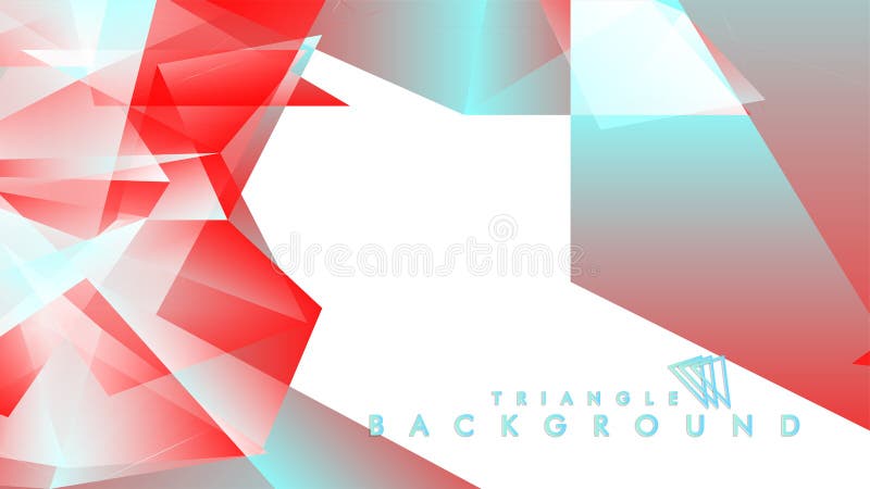Abstract Background Vector Triangle Pattern with Red and Blue Gradient ...