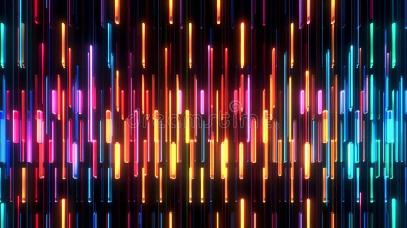 Abstract Background with Vertical Lights. Generative AI Stock ...