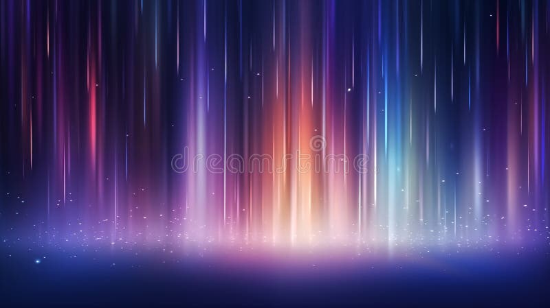 Abstract Background with Vertical Magic Light Stock Illustration ...