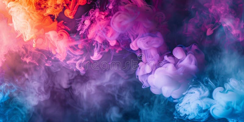 Abstract Background with Vibrant Color Patterns Resembling Smoke or ...