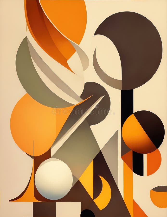 Abstract Background Vintage Flat Art Concepts, Simple Shapes and Forms ...