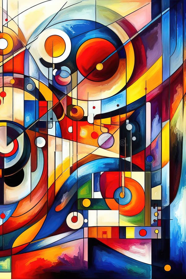 Abstract Background Vintage Flat Art Concepts, Simple Shapes and Forms ...